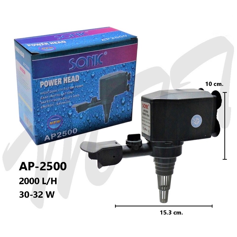 ปั๊มน้ำตู้ปลา Aquarium pond water pump SONIC AP-600 AP-1000 AP-1200 AP ...
