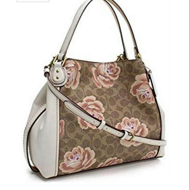 Coach Edie Rose Print งานช้อป มือหนึ่ง สวยมากลายซี - rosebud1 - ThaiPick