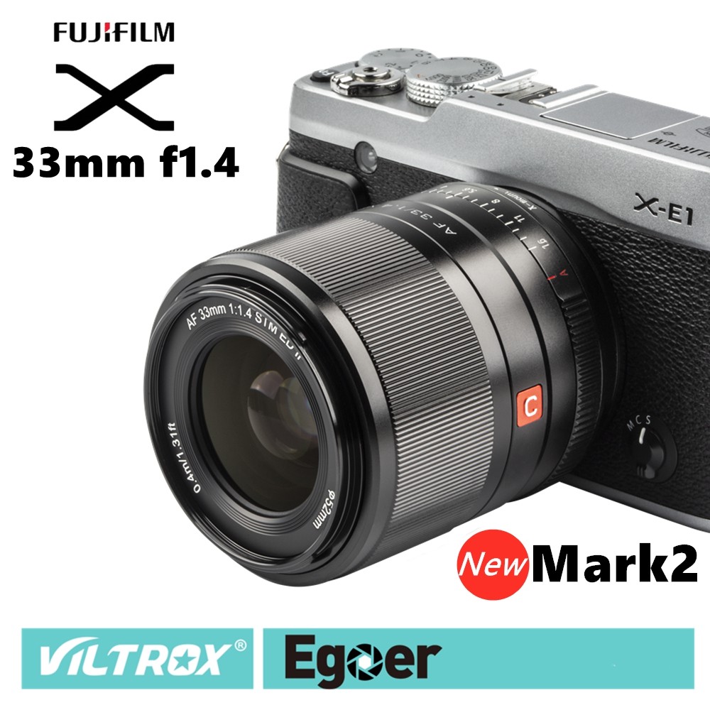 Viltrox 33mm F1.4 Mark2 fixed focus lens portrait large aperture STM mount for Fuji X xs10 xpro3 ...