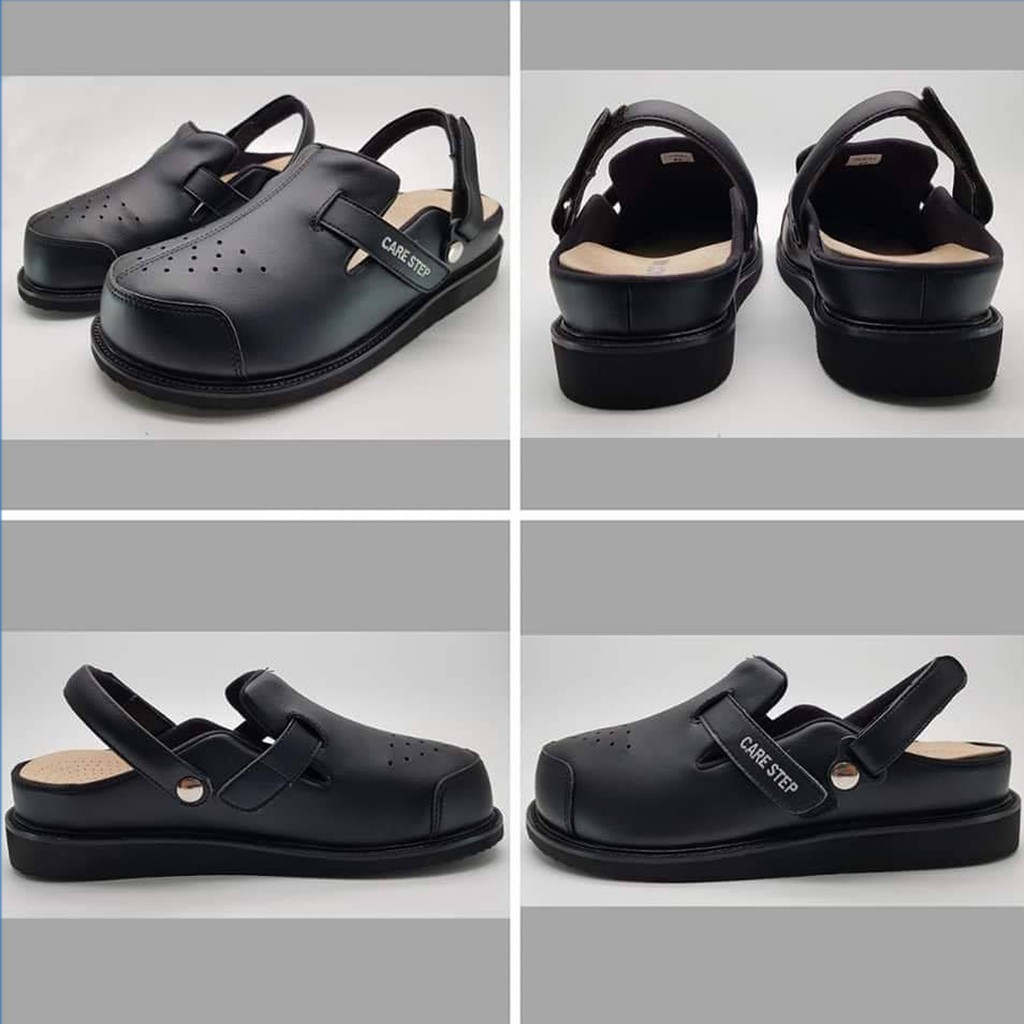 Care Step รองเท้าสุขภาพ รองเท้าสุขภาพสำหรับคนทั่วไป และสำหรับผู้ป่วยเบาหวาน รุ่นCSD-003 BKแบรนด์ ...
