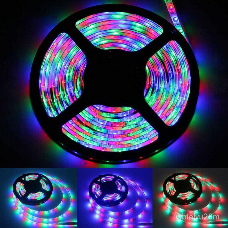 Led Strip 5050 RGB Light DC12V 5m 10m 15m Flexible Decorative Lampu ...