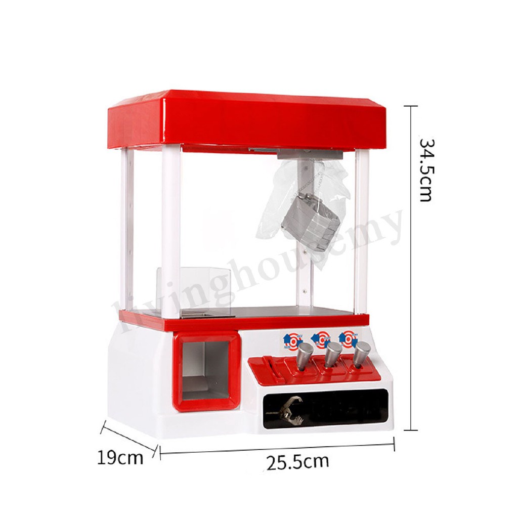 NMengoCarnival Style Vending Arcade Claw Candy Grabber Prize Machine ...
