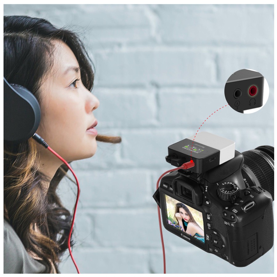 MAMEN KT-W1 Duo UHF Wireless Microphone ไมค์โครโฟนไร้สายสำหรับกล้องและ ...