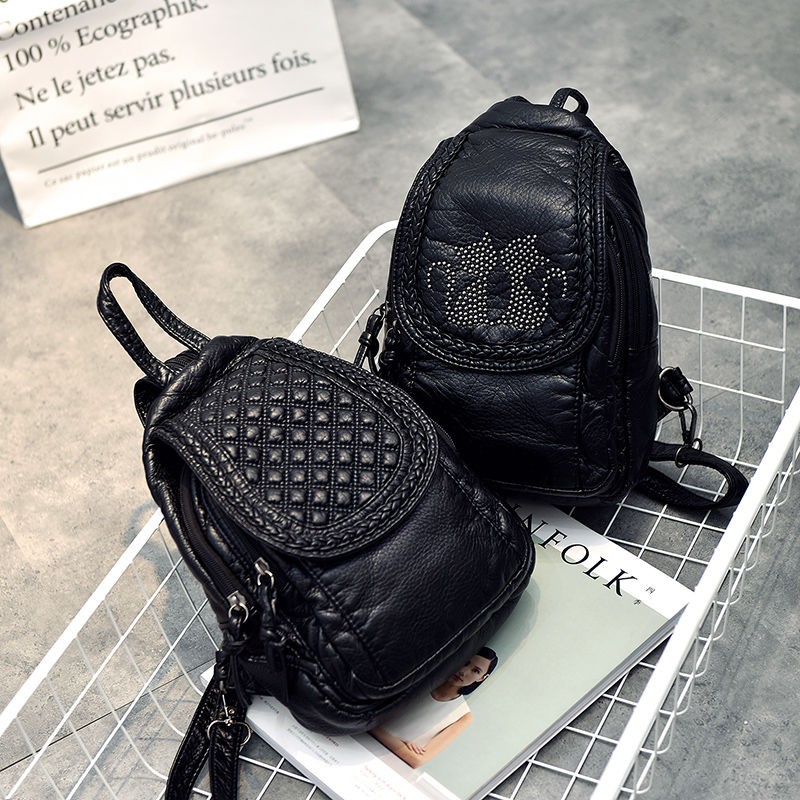 Embroidery 2021 new mini backpack female Korean version of the Trendy ...