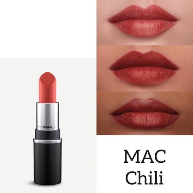 ลิปสติกสีที่ขายดีที่สุด Mac Matte Lipstick สี Chili 602 ของแท้ 100 ...