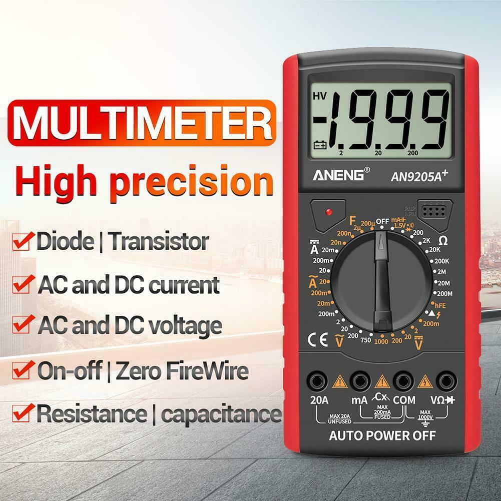 DT-9205A Digital Multimeter Handheld Multimeter 9205A Multimeter ...