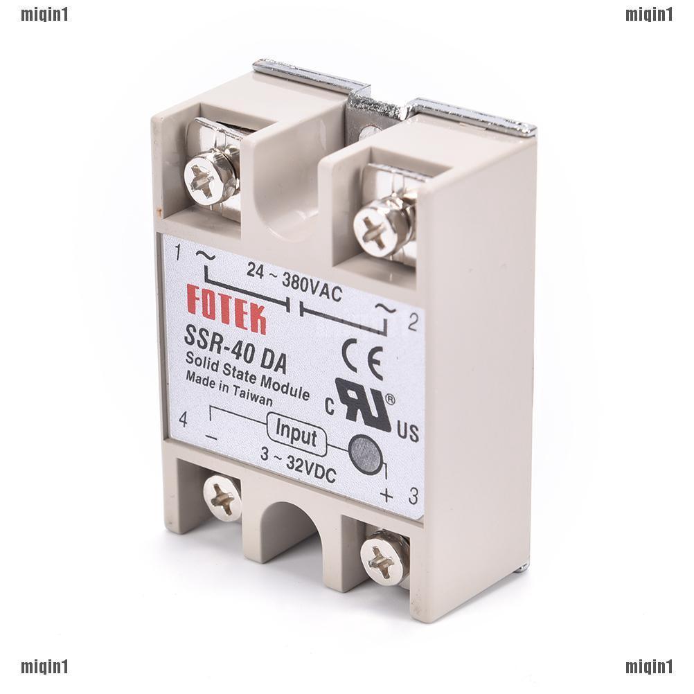 $TH Industrial Solid State Relay SSR 40A with Protective Flag SSR-40DA ...