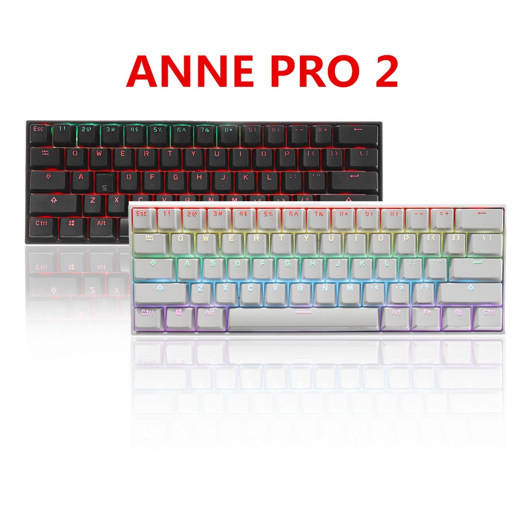 ANNE Pro2 Mini Portable Wireless bluetooth 60% Mechanical Keyboard Red ...