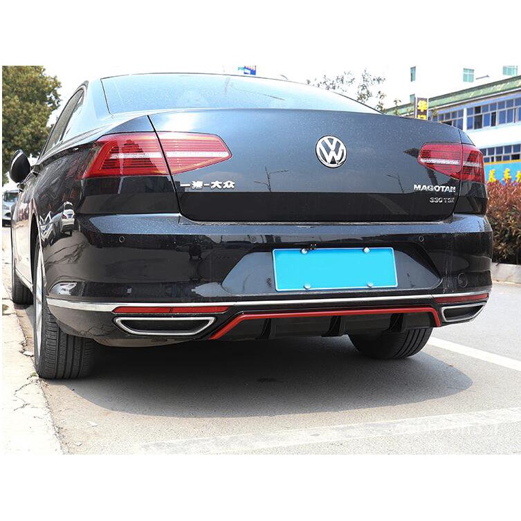 For Passat B8 Body kit spoiler 2017-2019 For Passat B8 ABS Rear lip ...