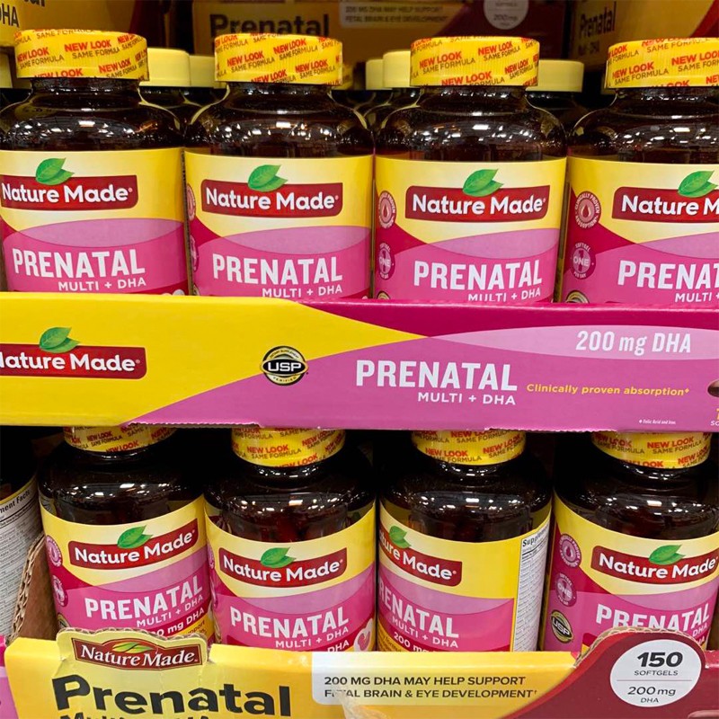 Nature Made Prenatal Multi DHA 165 Softgels ครบในเม็ดเดียว วิตามิน ...