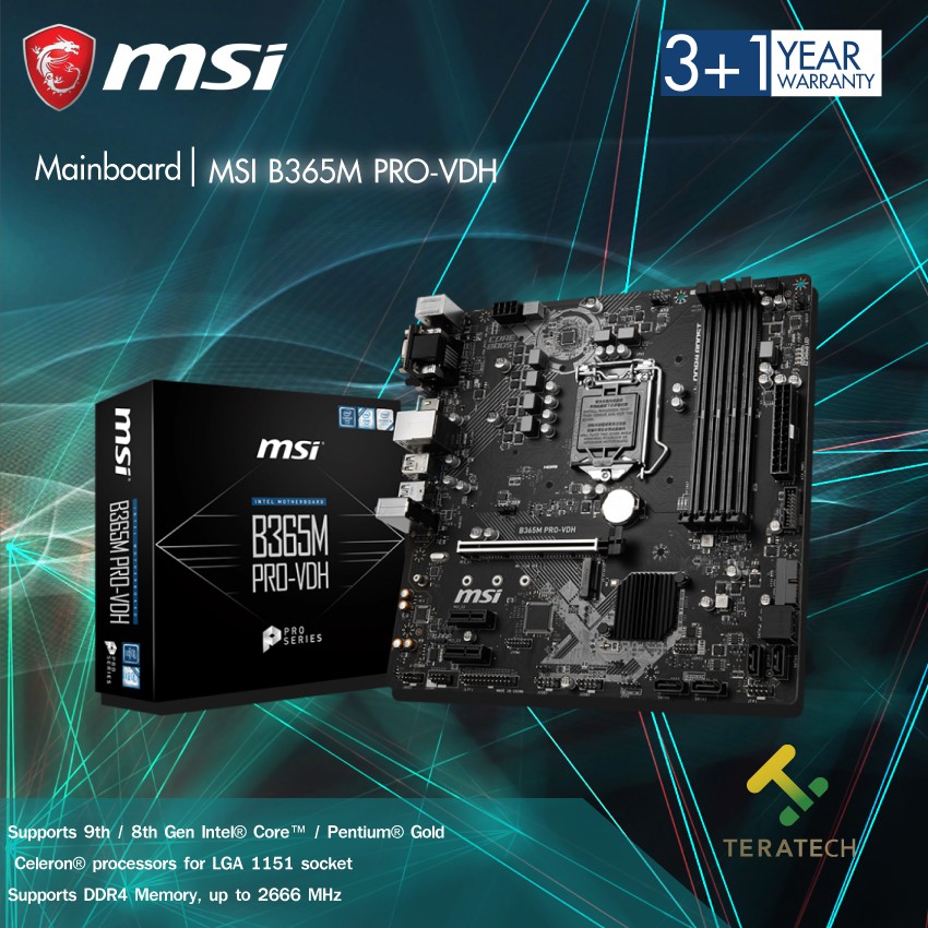 Mainboard MSI B365M PRO VDH | Shopee Thailand