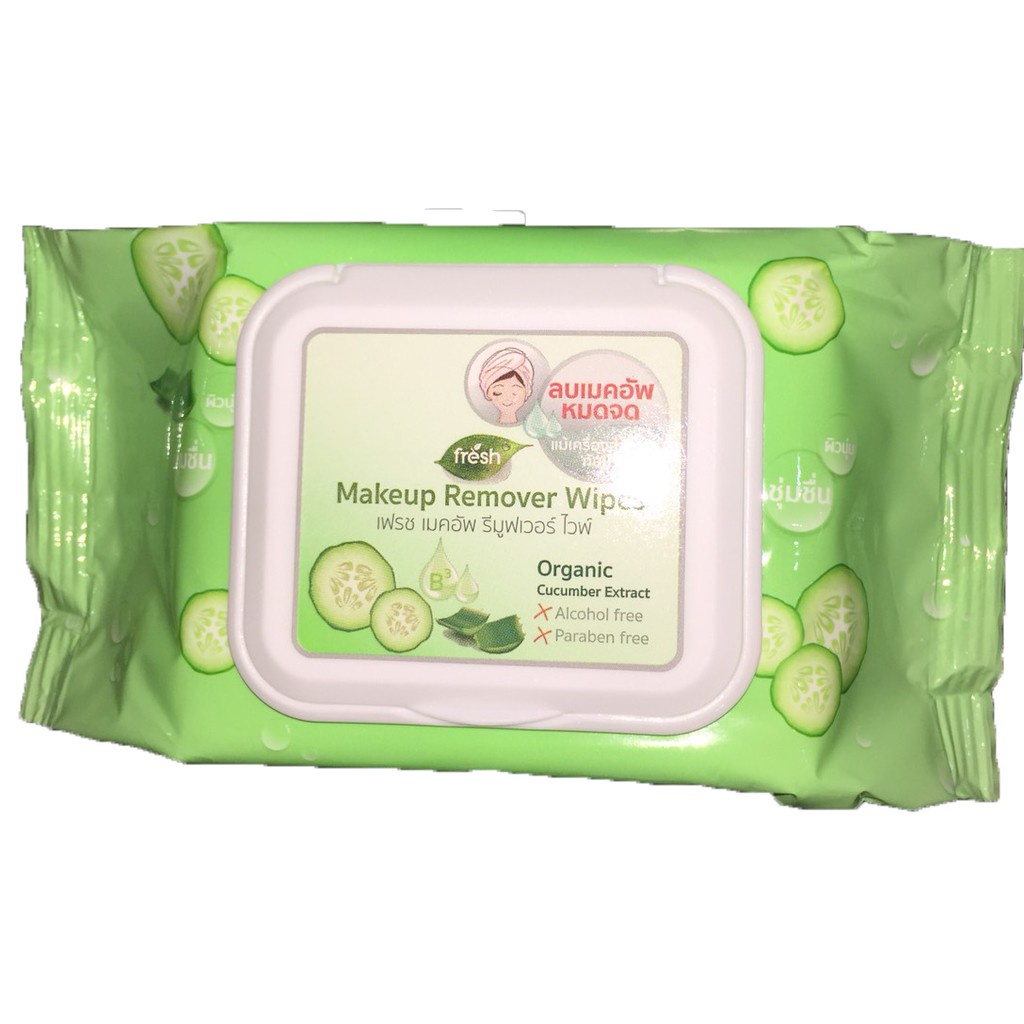 รับประกันแท้ Fresh Makeup Remover Wipes แผ่นเช็ดทำความสะอาดเครื่องสำอาง ...