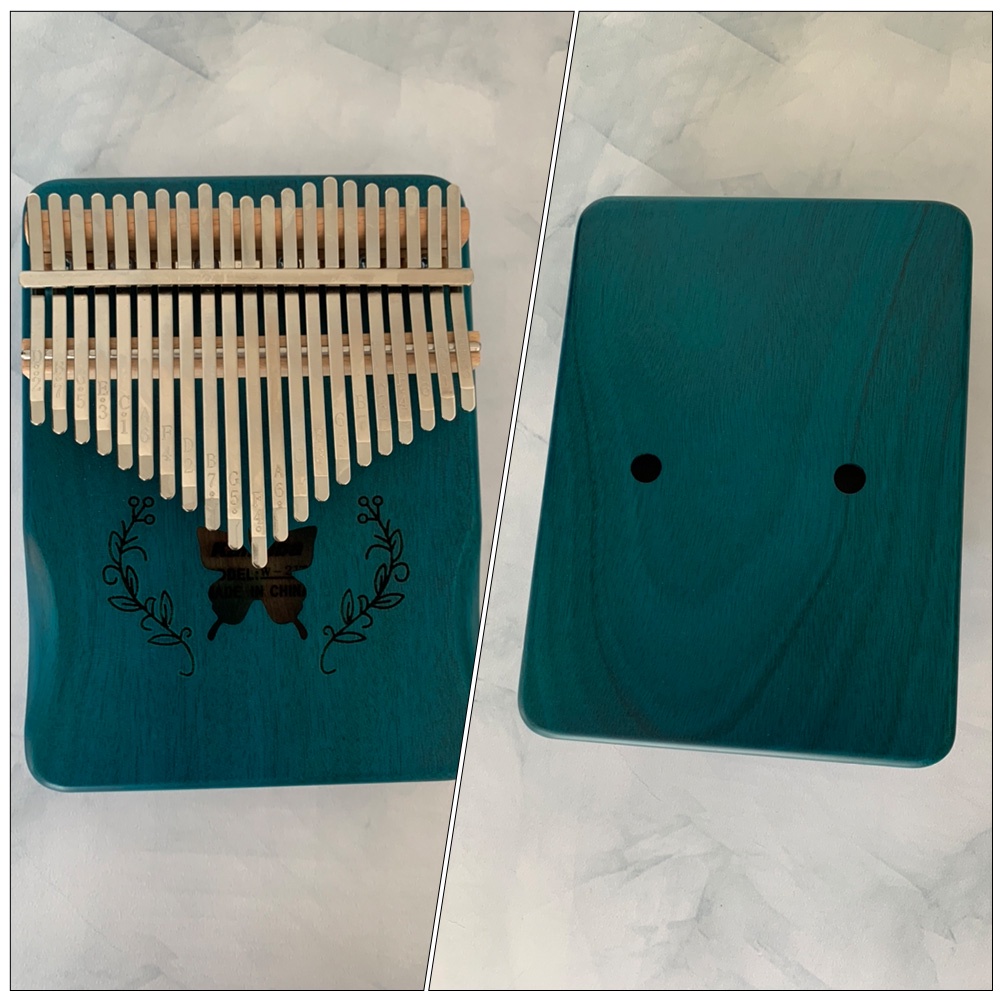 21 Key Kalimba Portable Thumb Piano Mahogany Wooden Mbira Musical ...