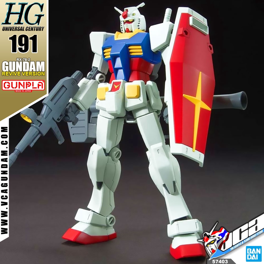 BANDAI GUNPLA HIGH GRADE HG 1/144 RX-78-2 GUNDAM REVIVE โมเดล กันดั้ม กันพลา VCA GUNDAM | Shopee ...