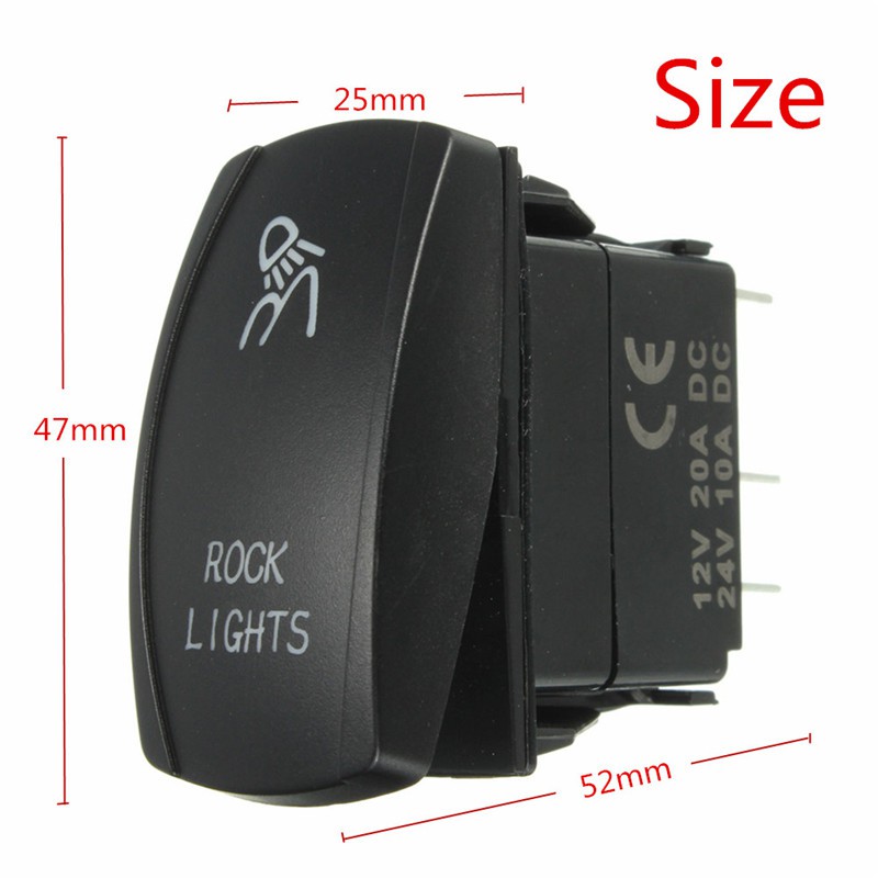 12V 20A 5P ARB Waterproof Bar Rocker Toggle Switch Blue LED ไฟ Car Boat ...