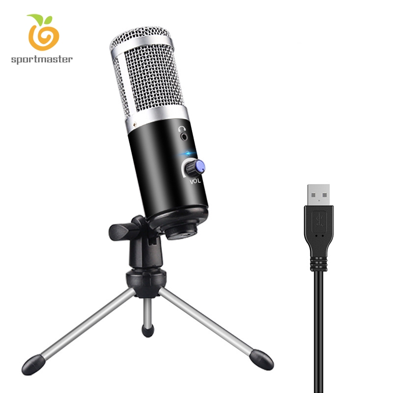 Condenser Microphone USB Computer Microphone for Podcast Recording ...