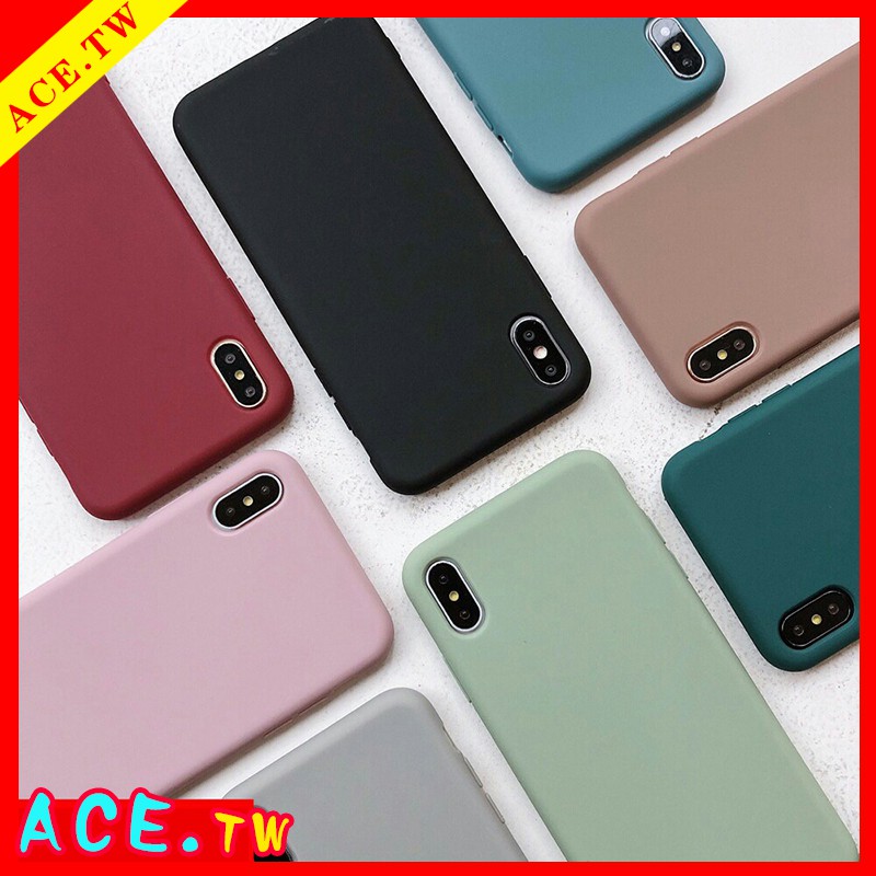 เคสมือถือสีพื้นสําหรับ Iphonexsmax Xr Xs Iphone6 + Iphone7plus Iphone8 - ace1.th - ThaiPick