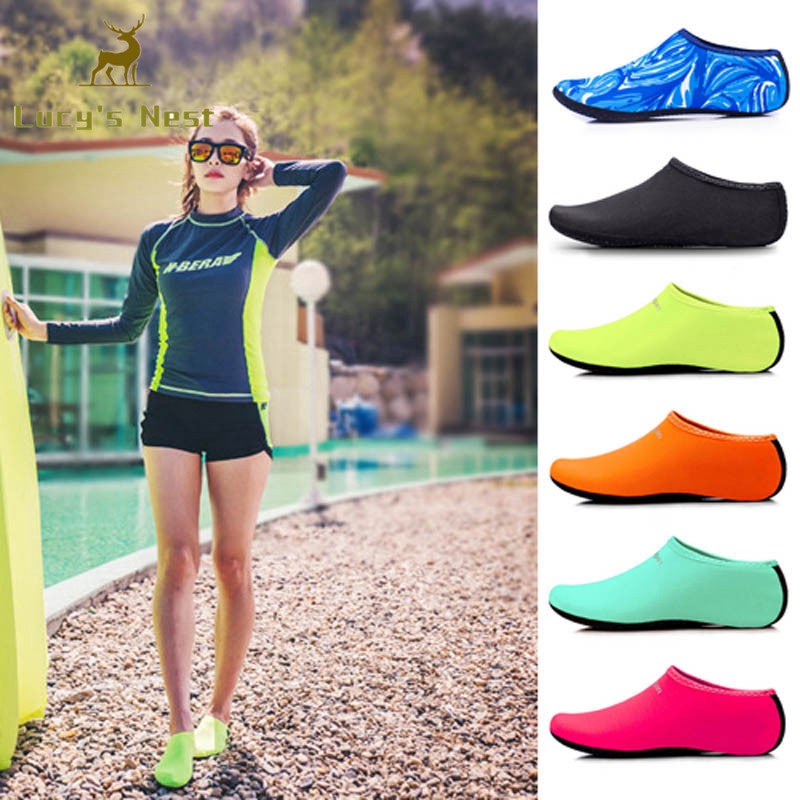 Men Women Aqua Skin Shoes Beach Water Socks Yoga Exercise Pool Swim ...