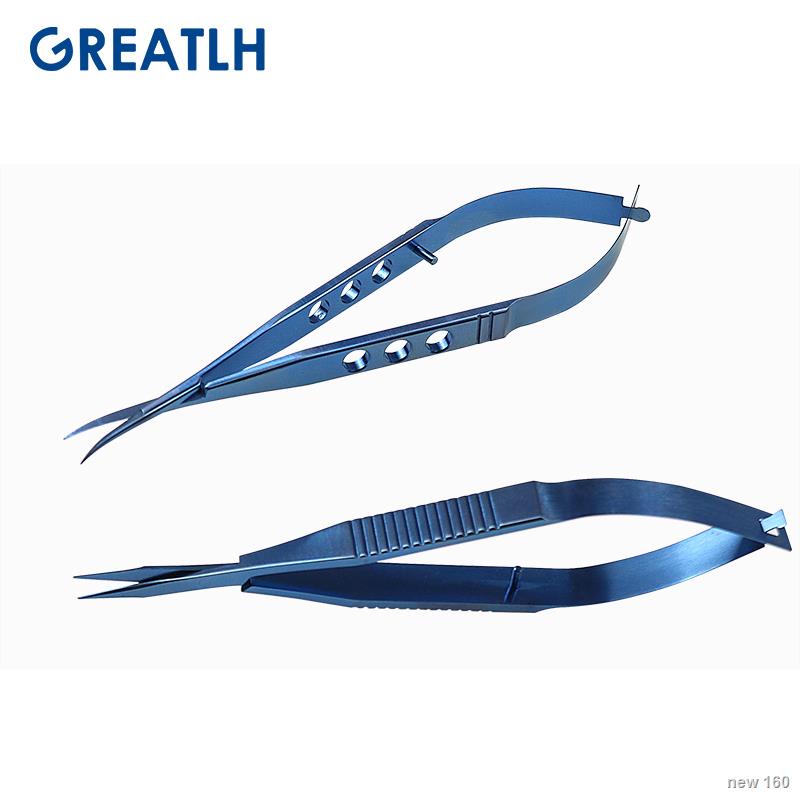 ทางการแพทย์ Ophthalmic Surgical Scissors 2 Type Choices 11cm Corneal ...