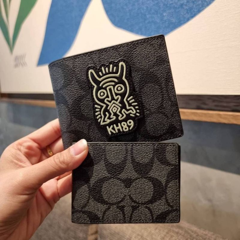 COACH KEITH HARING 3-IN-1 WALLET IN SIGNATURE CANVAS WITH MOTIF ...