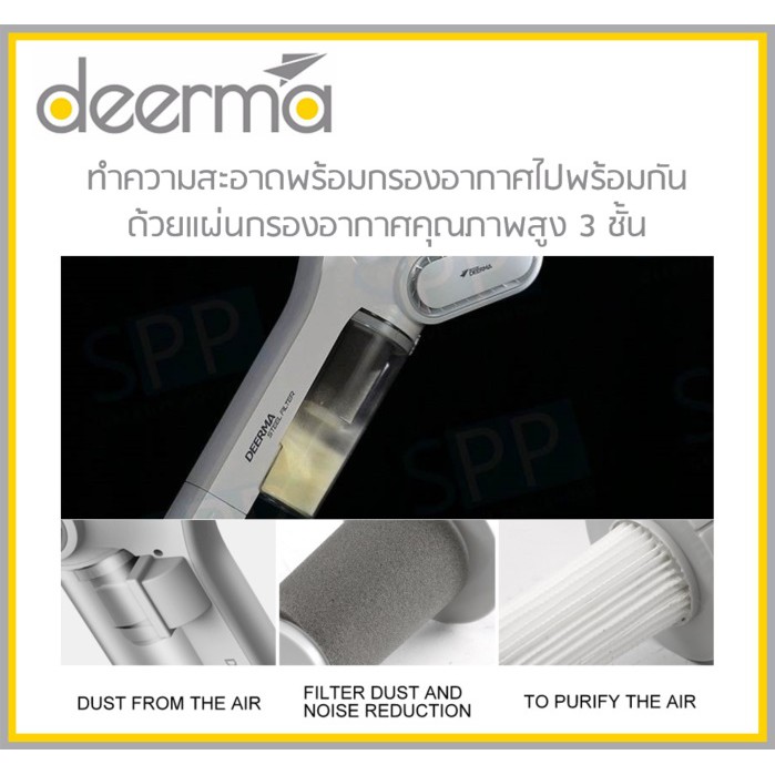 เครื่องดูดฝุ่น Deerma พลังไซโคลน (Deerma Vacuum Cleaner with Cyclone ...