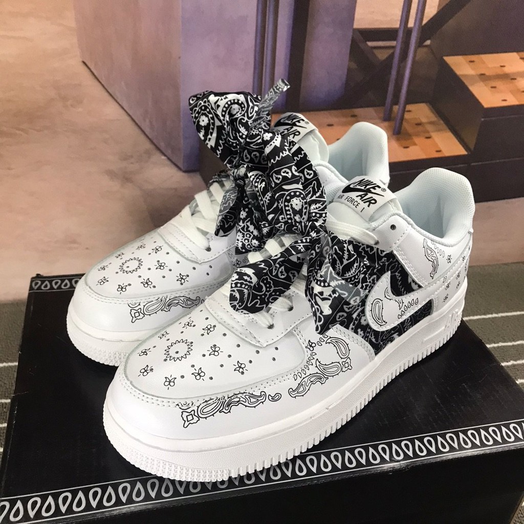 Nike AIR FORCE 1 07 PARA NOISE พิมพ์ Air Force One แบบกำหนดเอง รองเท้า ...