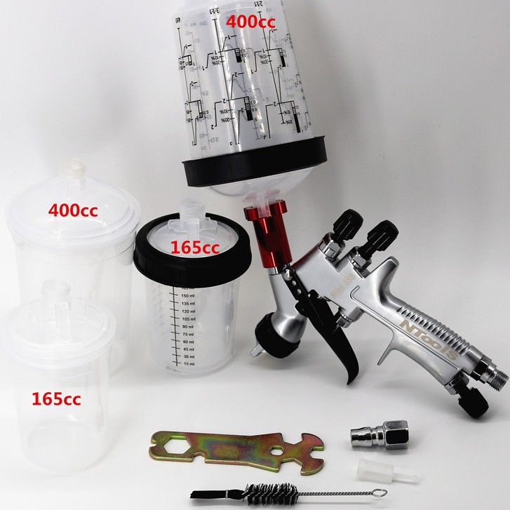 1.2mm spray gun with pps tank paint spray gun air spray gun with 165 ...