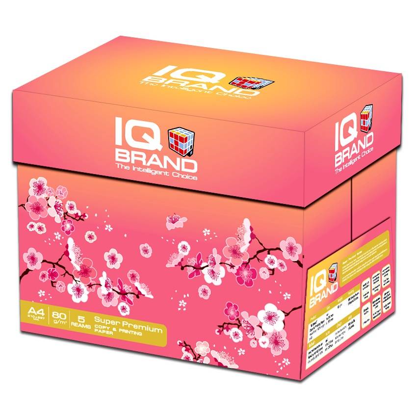 IQ Brand กระดาษถ่ายเอกสาร A4 80 แกรม IQ ชมพู Grade A (เกรดเทียบเท่า ...