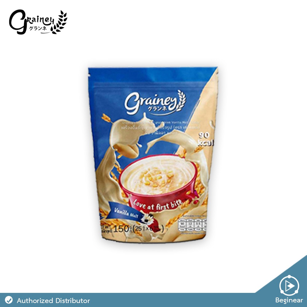 Grainey - เกรนเน่ย์ ธัญพืชอัดแท่ง รสช็อกโกแลตบานาน่า ขนาด 20 กรัม 12 ...