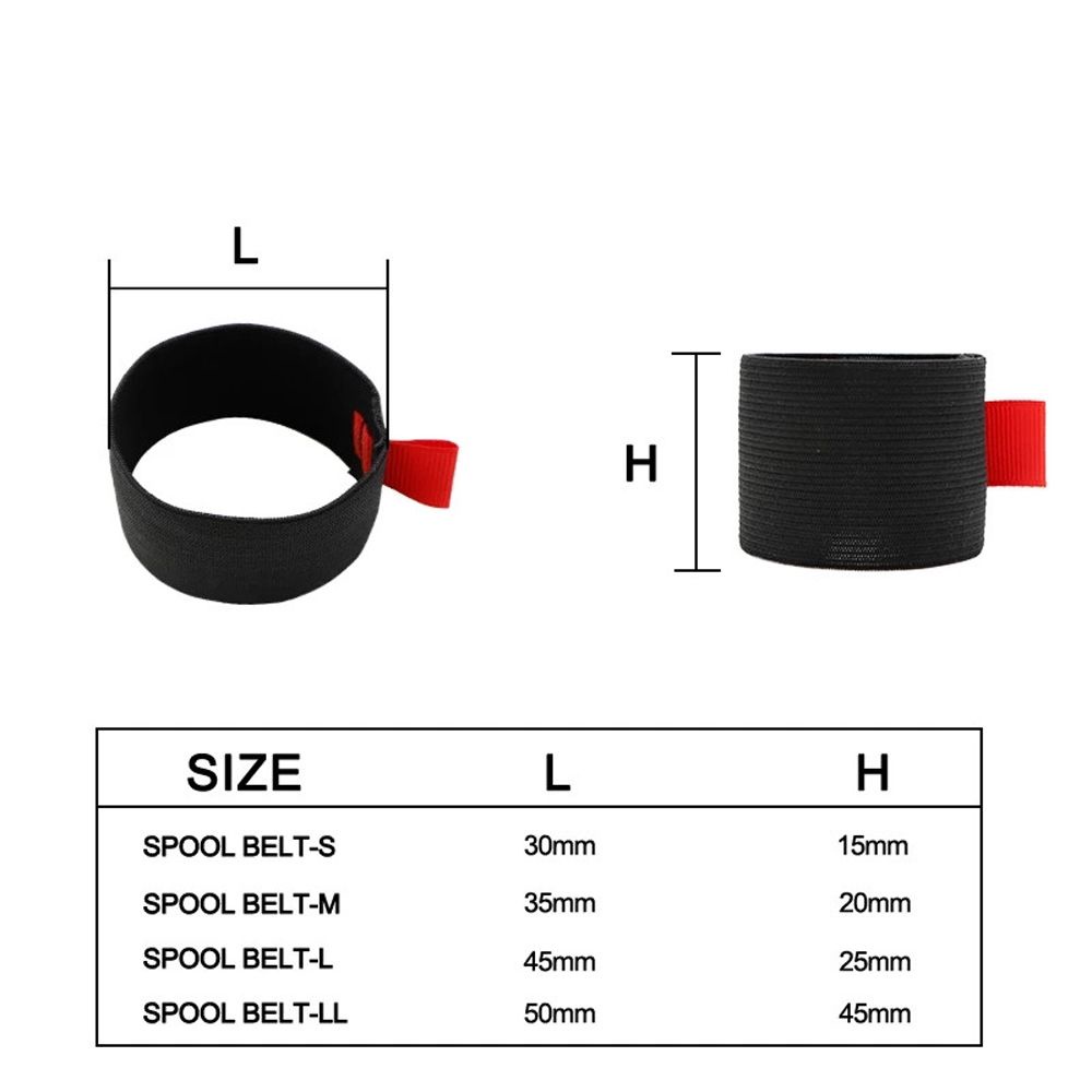 ELLSWORTH 4pcs/pack Fishing Spool Belt Fish Tackle Baitcasting Reel ...