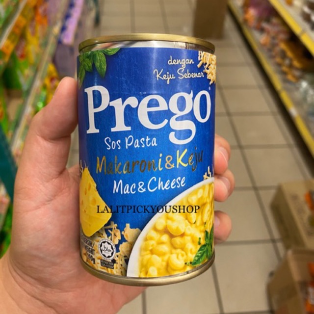 Prego Mac and Cheese แบบกระป๋อง -น้ำซอสมักกะโรนีชีส แม็คแอนด์ชีส ...
