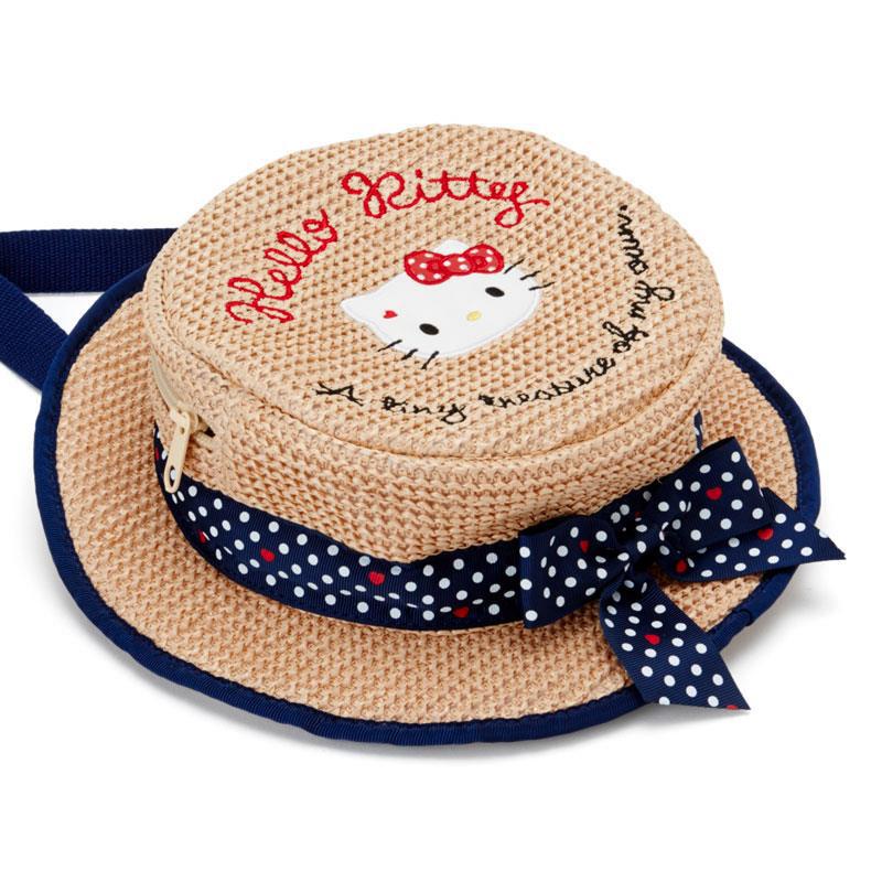 Hello Kitty Straw Hat Backpack Bag Rattan Messenger Woven Round ...