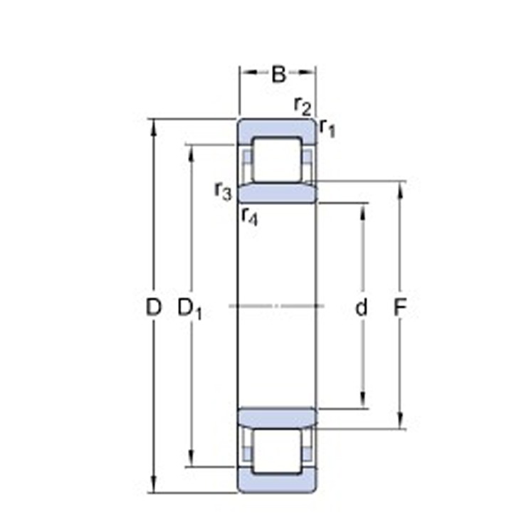 NU212 UBC ตลับลูกปืนเม็ดทรงกระบอก ( Cylindrical Roller Bearings ) NU ...