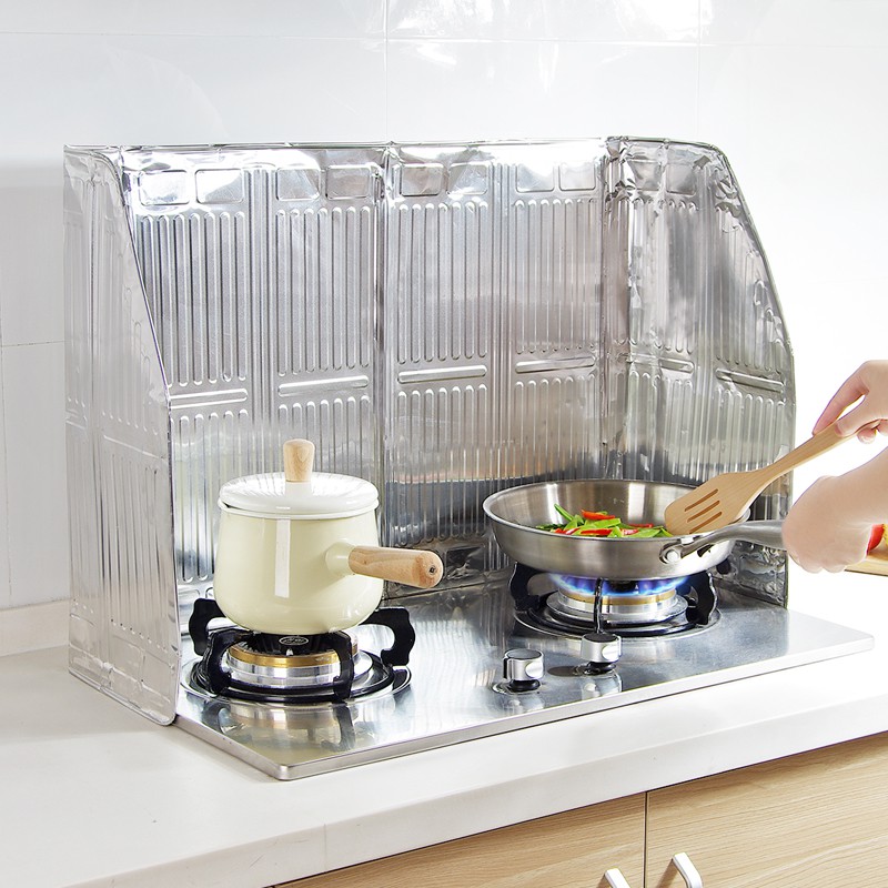 Kitchen supplies gas stove oil splash baffle Aluminum foil high ...