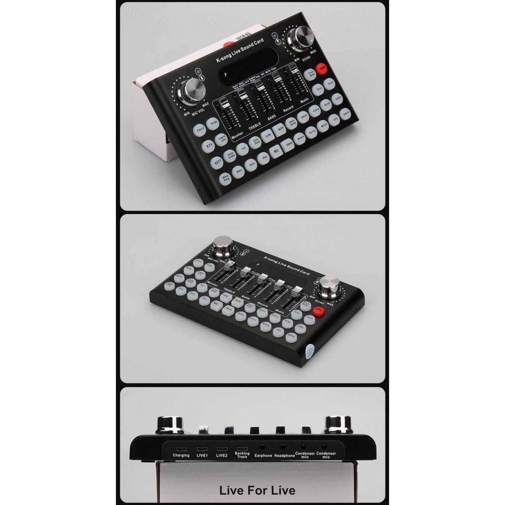 F007 Live Sound Card Mobile Phone Computer K Song Universal Bluetooth ...
