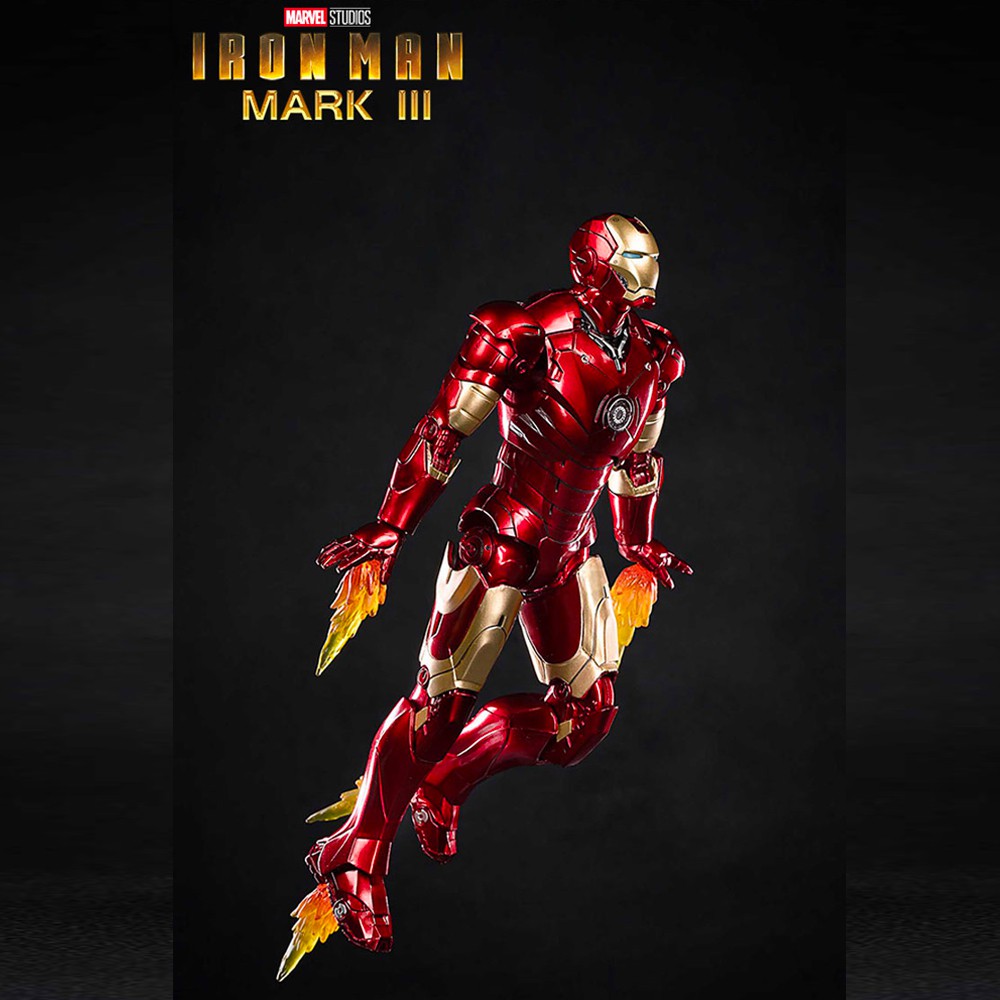 Ready【ZD TOYS】Original Marvel 1/10 Iron Man Mark 3 LED version Hall of ...