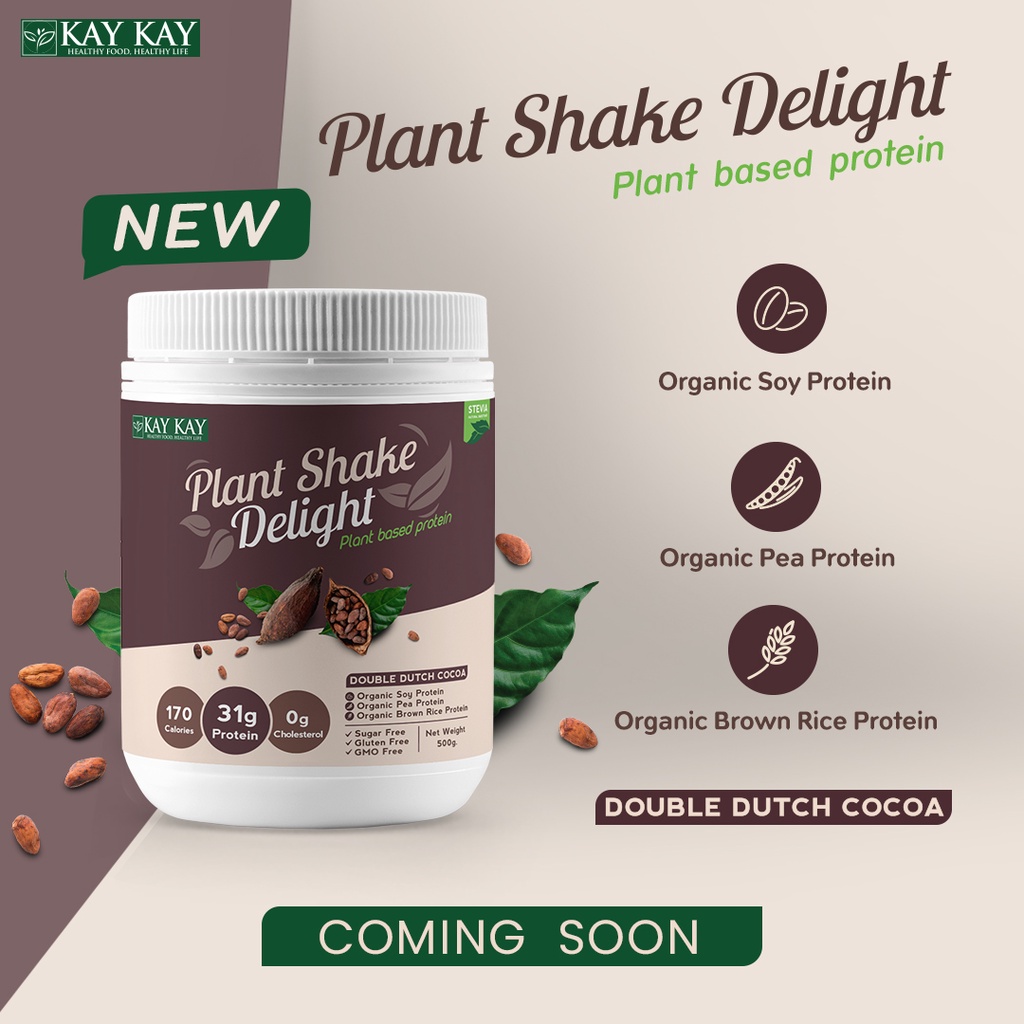 KAY KAY Plant Shake Delight Plant Based Protein โปรตีนจากพืช รสดับเบิ้ล ...
