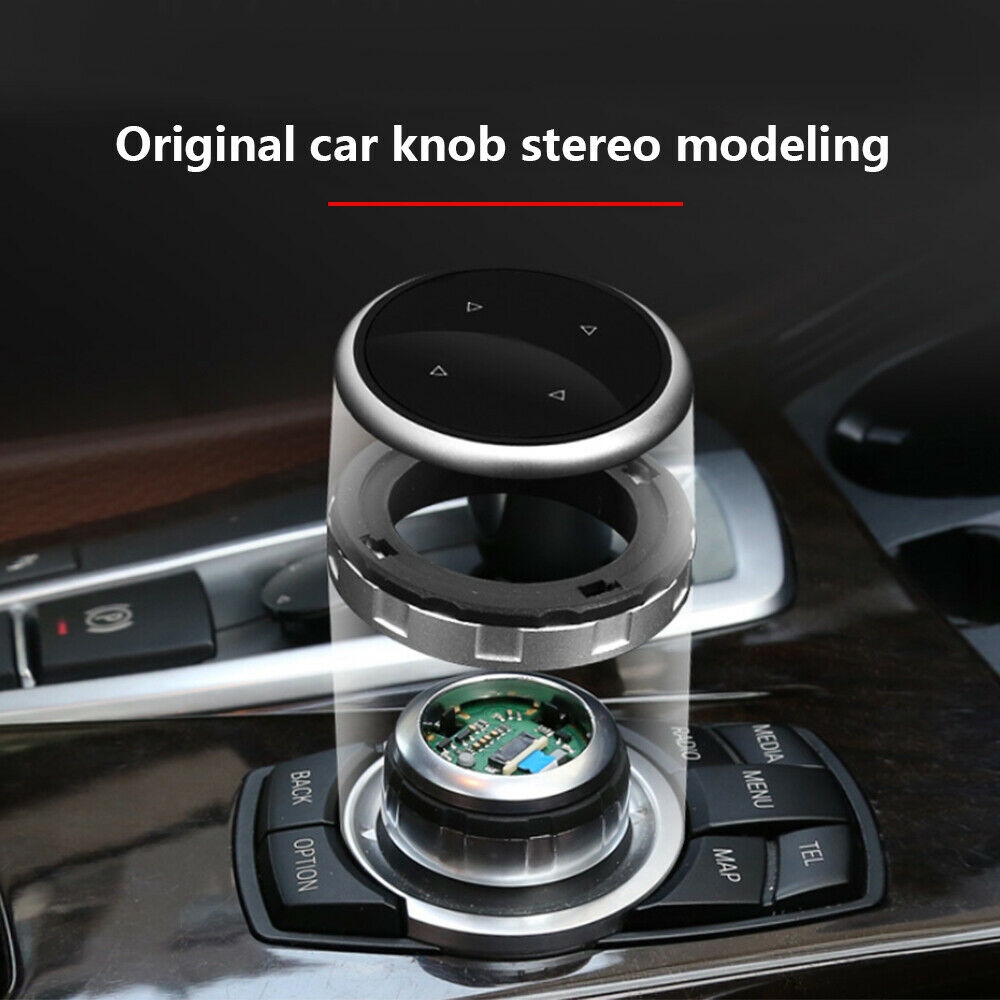 1x For BMW F10 F20 F30 IDrive Car Multimedia Big Knob Cover Button Trim ...