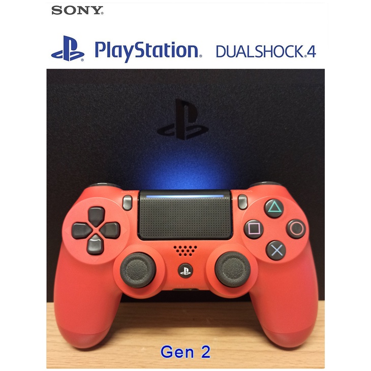 PS4 Accessories จอย PS4 DualShock 4 Gen2 สีแดง (Magma Red) มีกล่อง มือ2 ...
