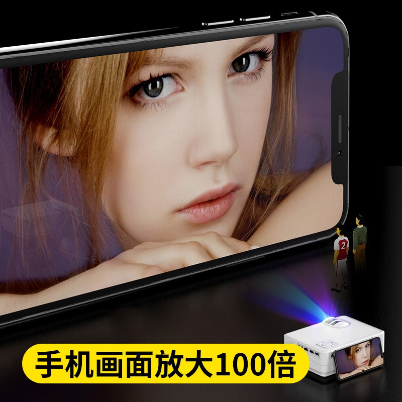 โปรเจค เตอร์Guangmi โฮม 4K โปรเจ็กเตอร์ HD ไร้สายไมโครโปรเจ็กเตอร์ ...