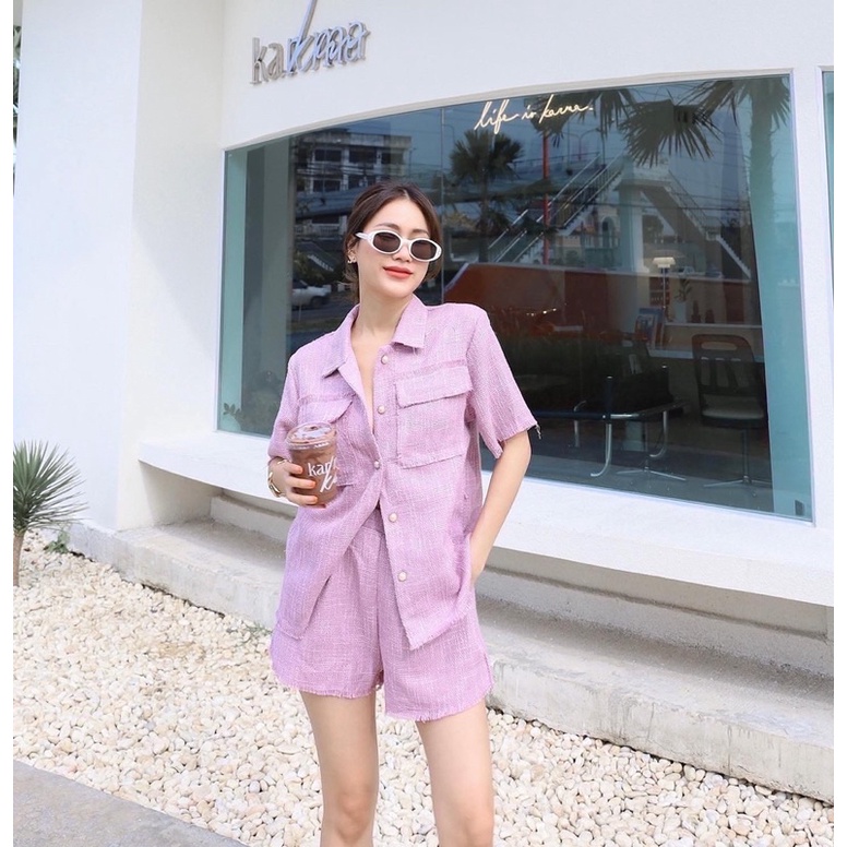 Simplestyle.byd Tweet Set 2 ชุดเซทผ้าทวีต - simplestyle.byd - ThaiPick