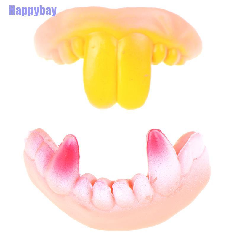 ( Happybay ) 10pcs Funny Goofy Fake Vampire Denture Teeth Halloween ...