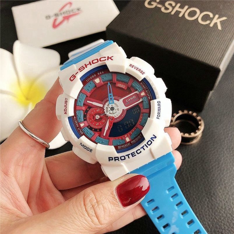 G-club สีขาวสีฟ้าต้นฉบับ G-Shock ga-110 ga-100b นาฬิกาข้อมือผู้ชายกีฬา ...