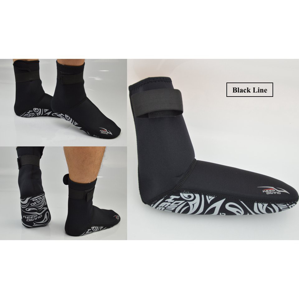 o5PR KEEP DIVING Professional 3MM Neoprene Scuba Dive Socks Wetsuit ...