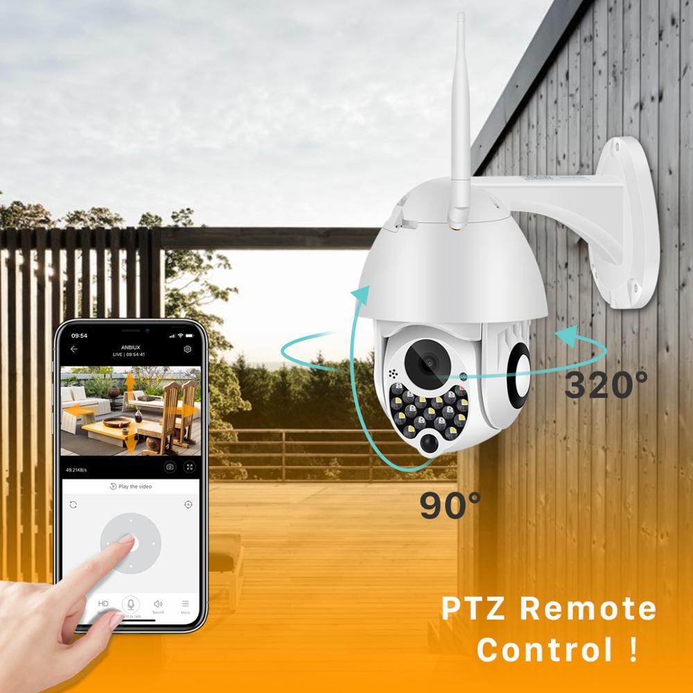 Please COD 1080P Siren Light Wifi PTZ Camera 2MP Auto Tracking Cloud ...