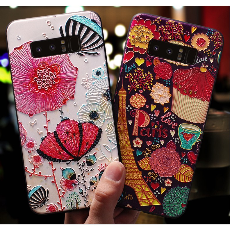 เคสโทรศัพท์ลายนูนมีสีสันสําหรับ Samsung Note8 Note9 Note5 J2Prime ...