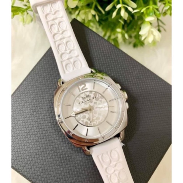 นาฬิกา Coach Boyfriend Women Watch Stainless Steel Silver Ion Plated ...