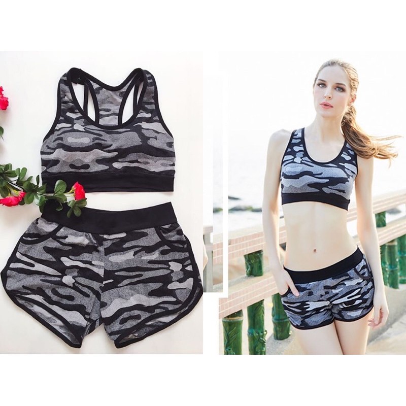 ชุดออกกำลังกาย โยคะ Ca Set | Shopee Thailand