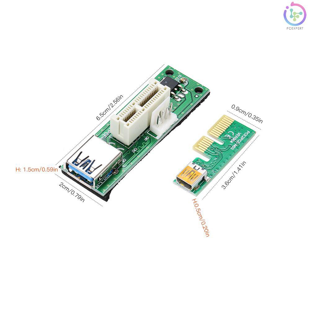 【Spot Goods】Mini PCI-E X1 Extension Cable PCIE 1X Expansion Riser Card ...