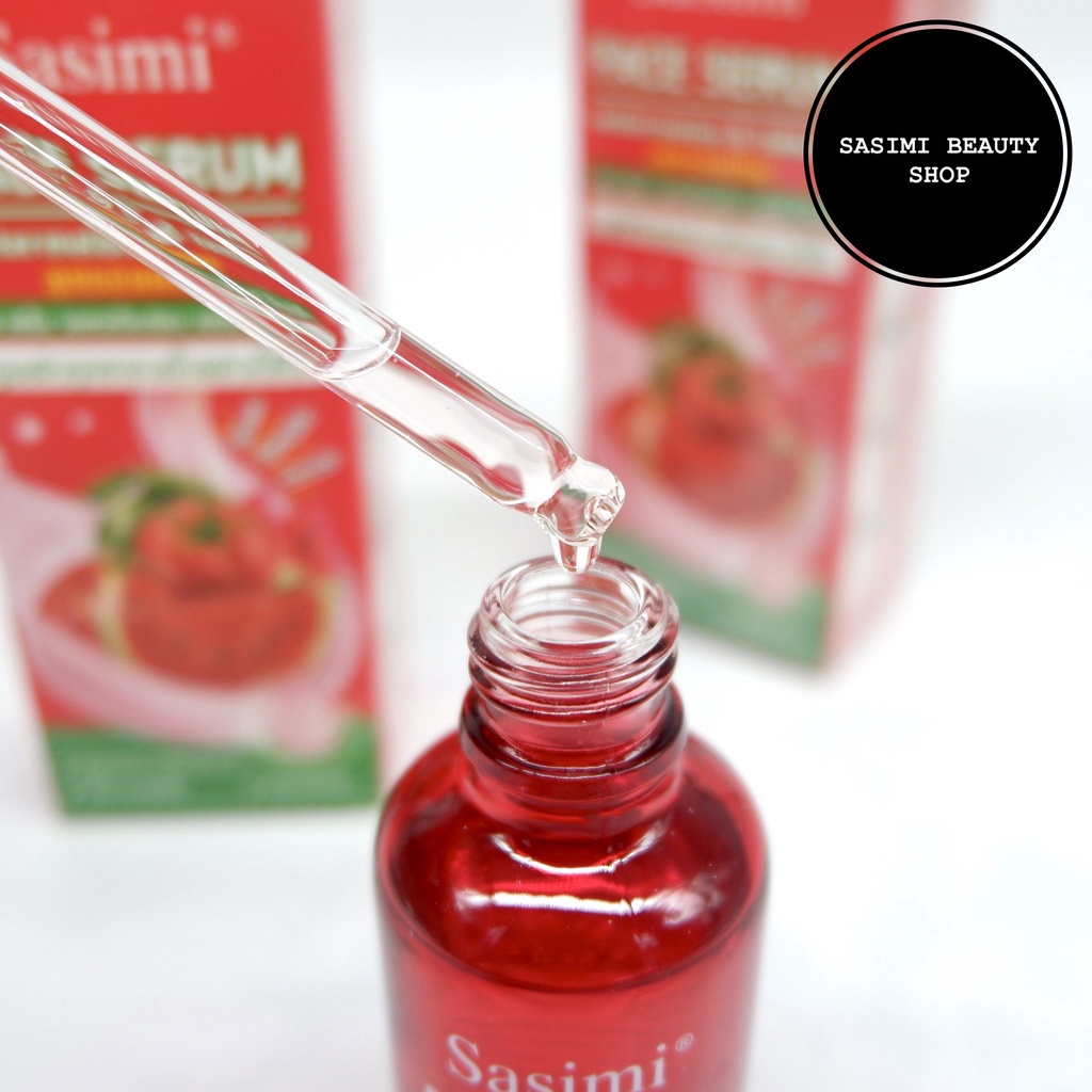 SASIMI WatermelonTomato Face Serum เซรั่มบำรุงผิวหน้า สูตรแตงโม มะเขือ ...